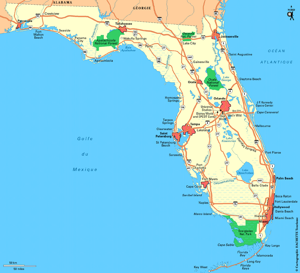 Carte Floride : Plan Floride - Routard.com