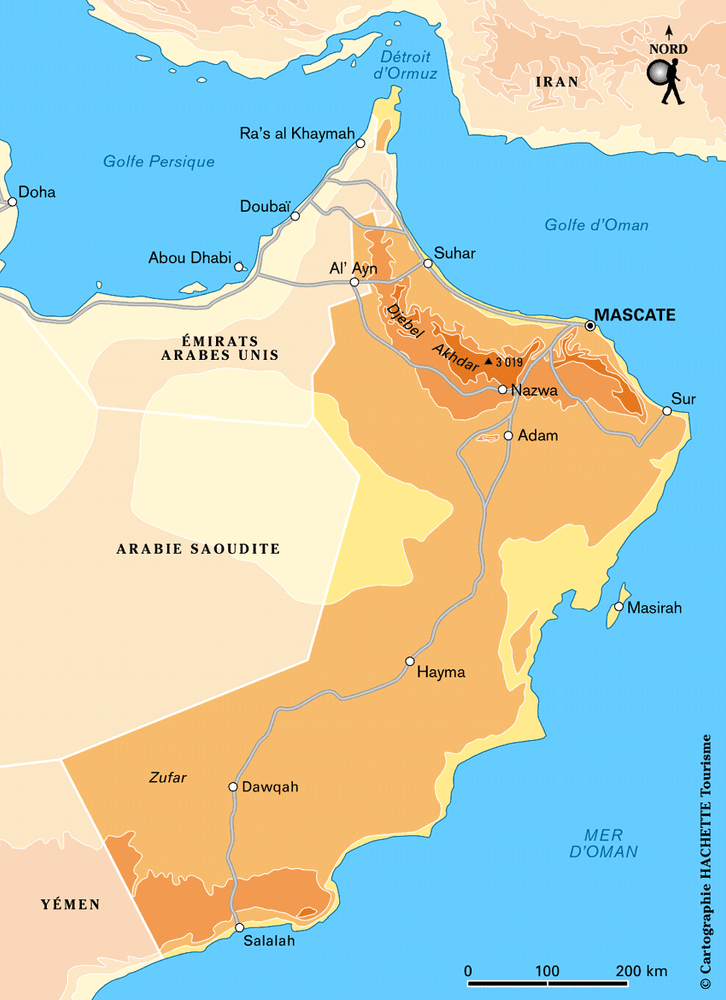 Carte Oman : Plan Oman - Routard.com