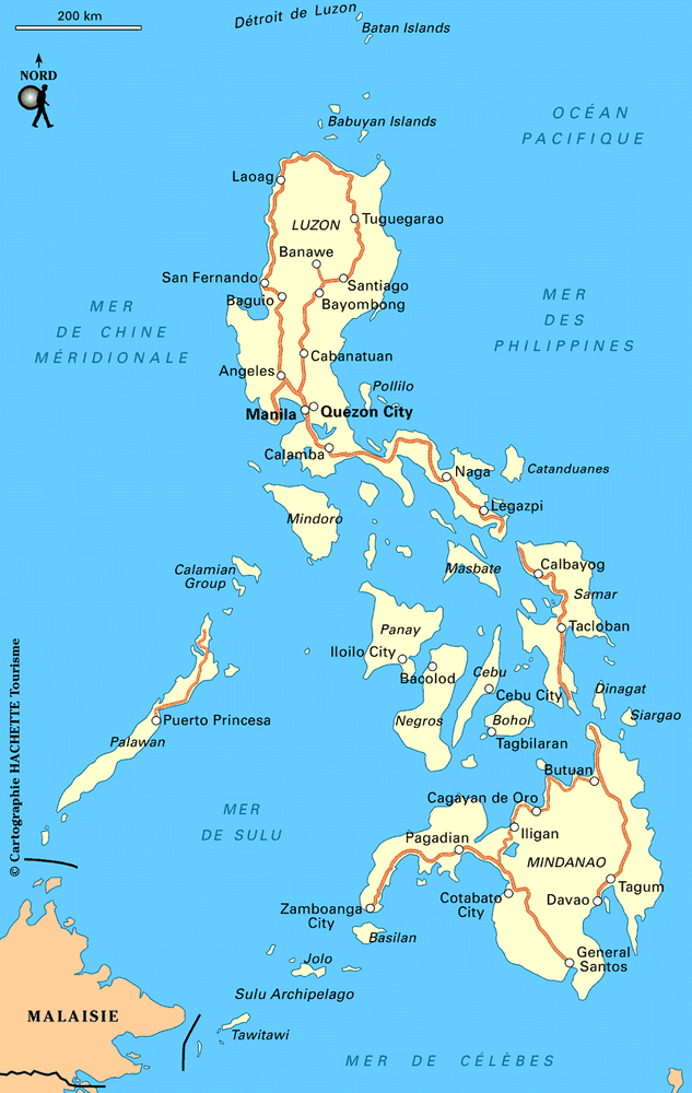 Carte Philippines : Plan Philippines - Routard.com