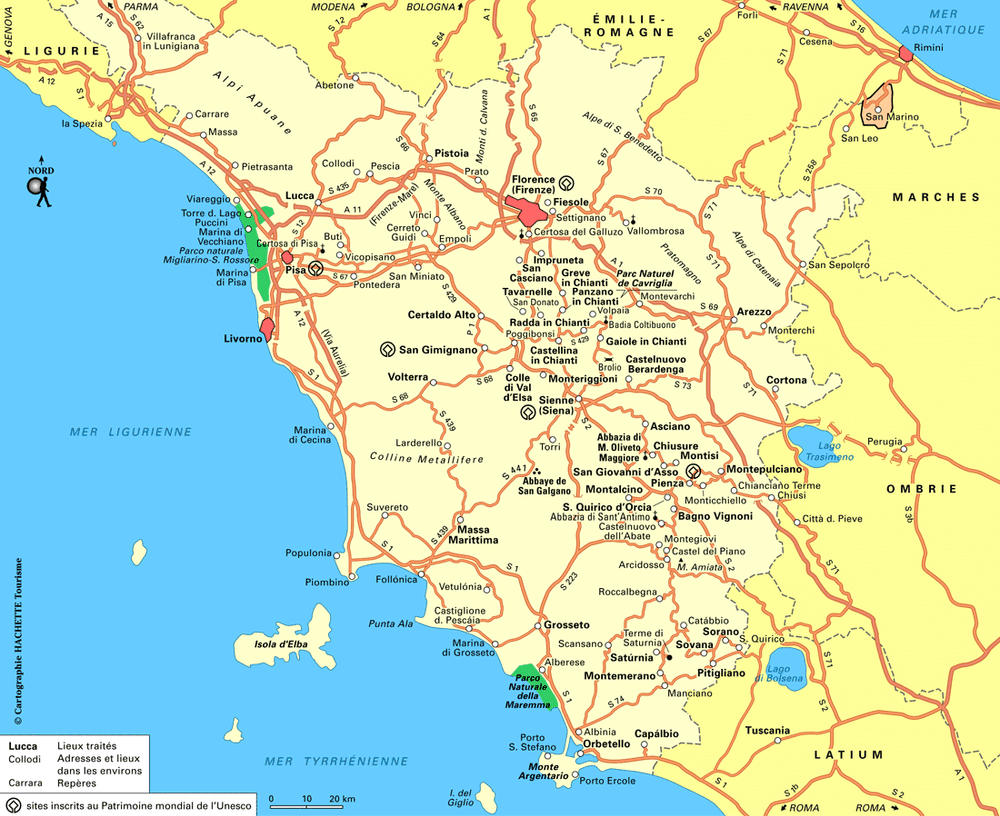 Carte Toscane : Plan Toscane - Routard.com