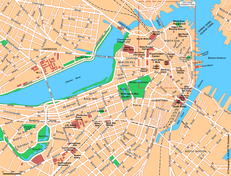 Carte Boston : Plan Boston - Routard.com