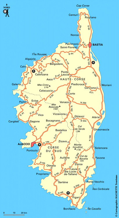 Carte Corse : Plan Corse - Routard.com
