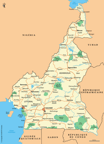Carte Cameroun : Plan Cameroun - Routard.com