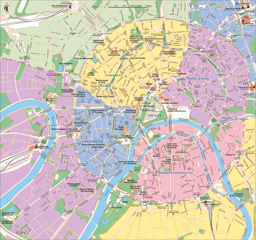 Carte Moscou : Plan Moscou - Routard.com