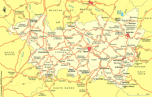 Carte Lorraine : Plan Lorraine - Routard.com