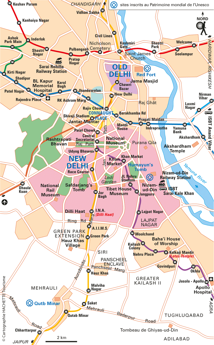 Carte Delhi : Plan Delhi - Routard.com